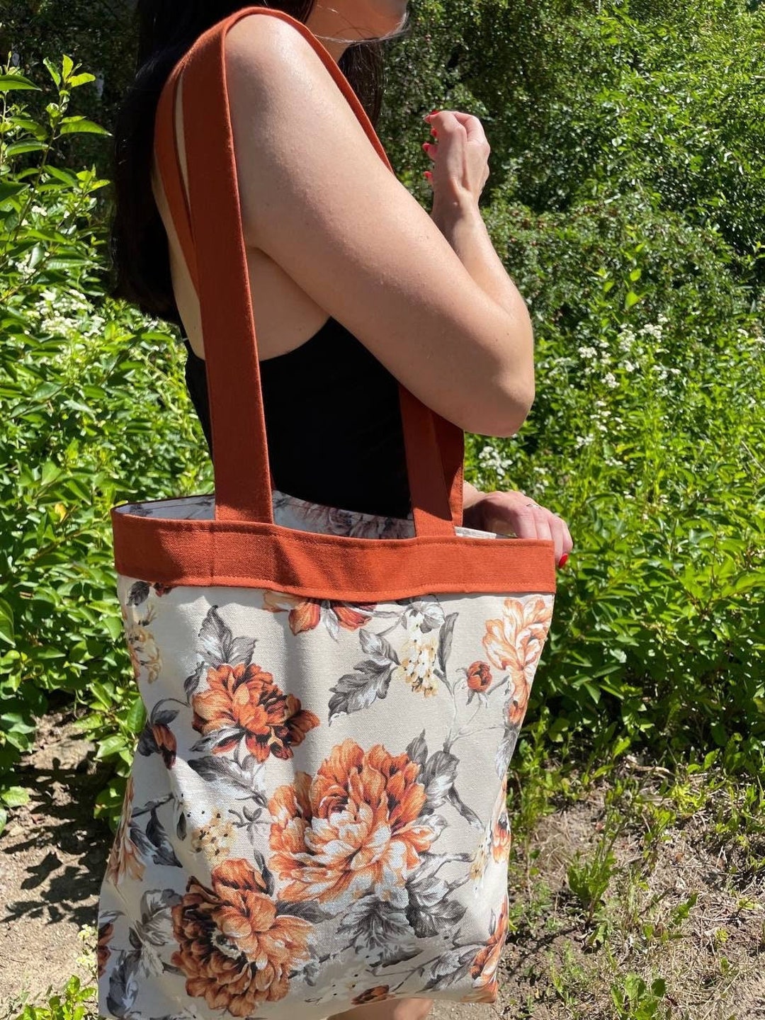 Big Waterproof Beach Bag, Big Shopper Beige Bag, Washable Tote ...