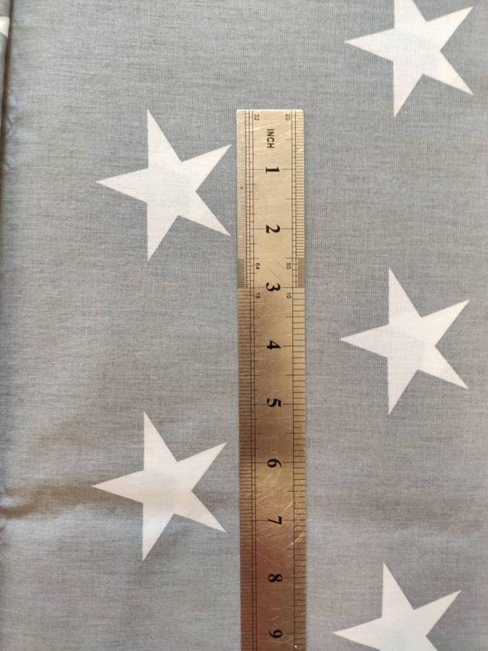 Blue White Stars Print Cotton Fabric Blue on White Stars | Etsy