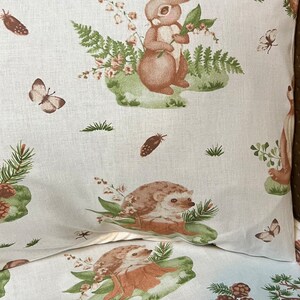 Cute Forest Bedding Set, Woodland Animals Cot Bed, Forest Animals ...