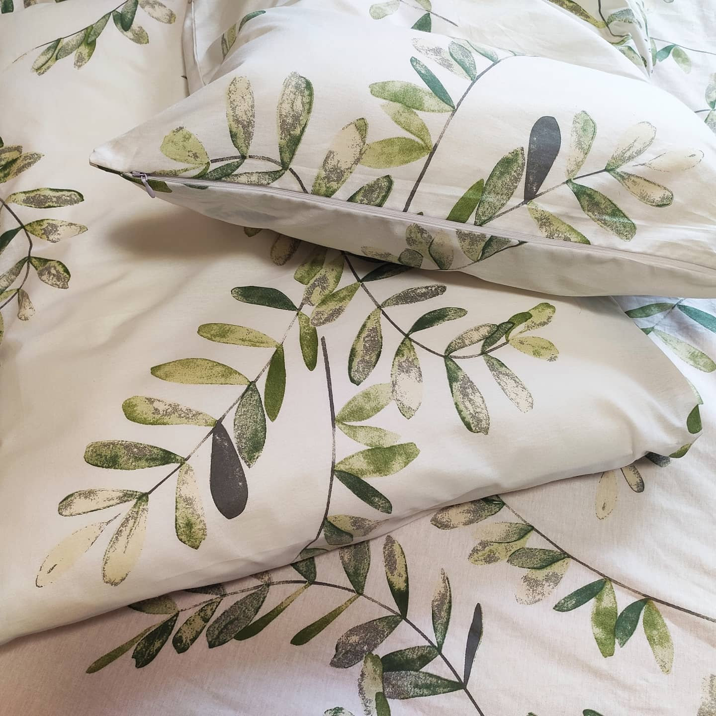 Olive Leaves Bedding Set Olive Leaves Full Set Green Leaves - Etsy