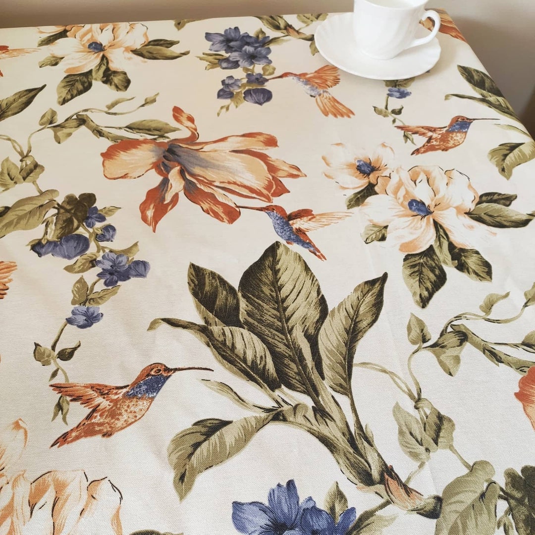 Waterproof Tablecloth Hummingbird, Table Cover Bird, Teflon Tablecloth ...