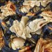 Big Gold Flowers Satin Bed Linen, Black Satin Sheet Sets, Black Cotton ...