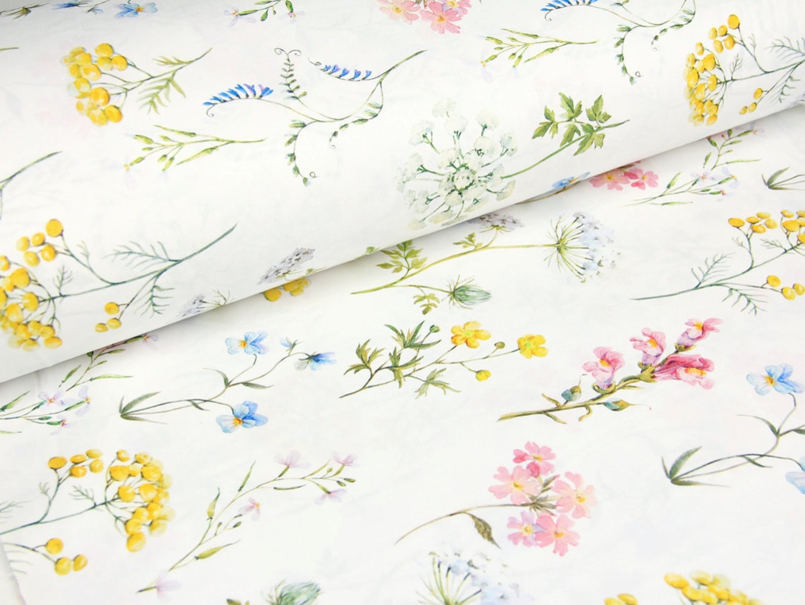 Wildflower Cotton Pillowcase, Wild Flowers Bedding Set, Wildflowers ...