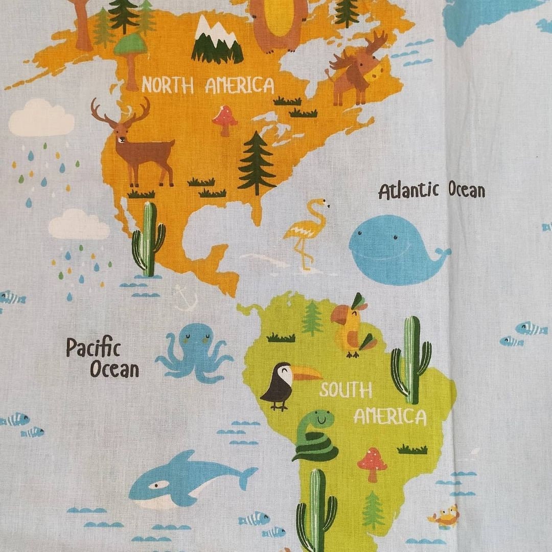 Map Bedding Set Maps Toddler Set Kids Bedding Set Maps Twin - Etsy