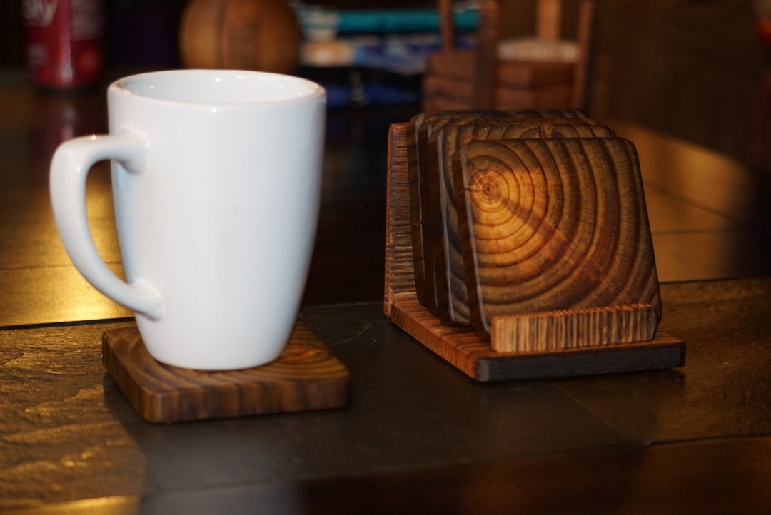 Rustic Reclaimed Wooden Coasters, Wood Coaster Set, Coasters, Wood ...