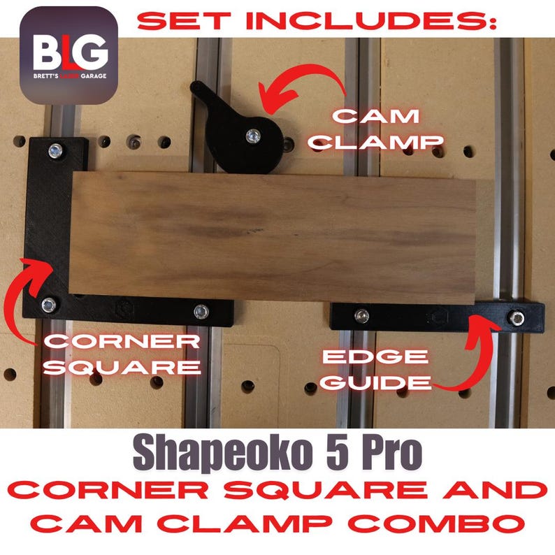 Shapeoko 5 Pro CNC Corner Square and Cam Clamp Combo - Etsy