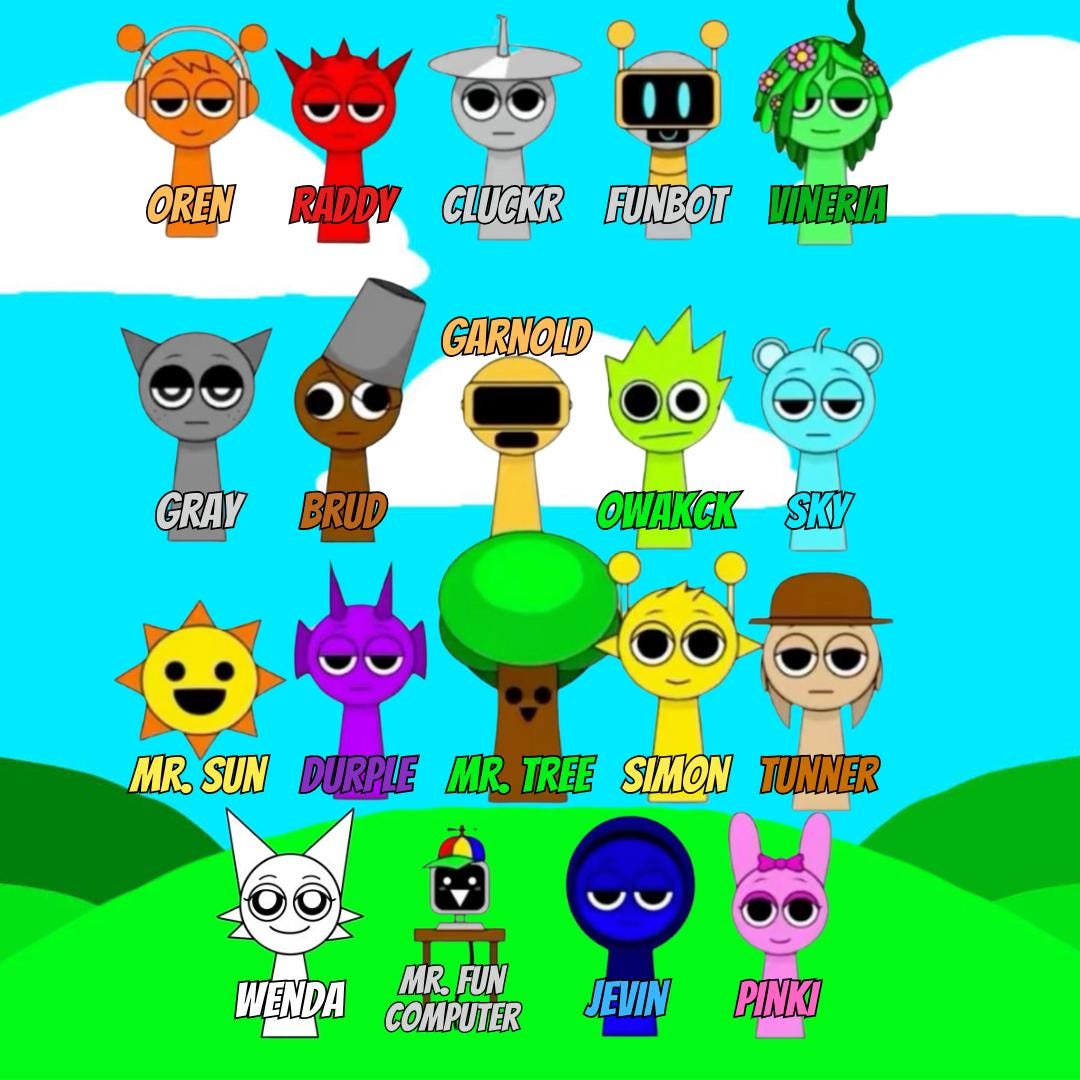 Sprunki Cookie Cutters and Stamp - Sprunki Party and Gifts - Single and ...