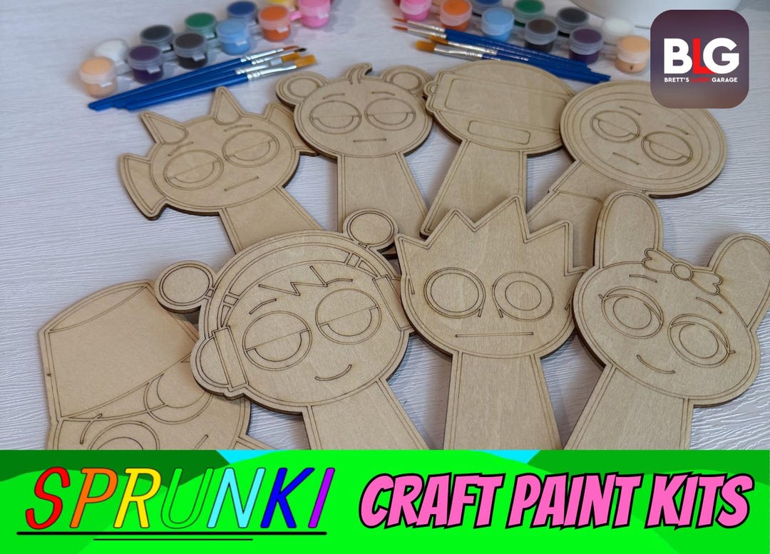 Sprunki Craft Paint Kits, DIY Activity for Kids, Sprunki Birthday Party ...