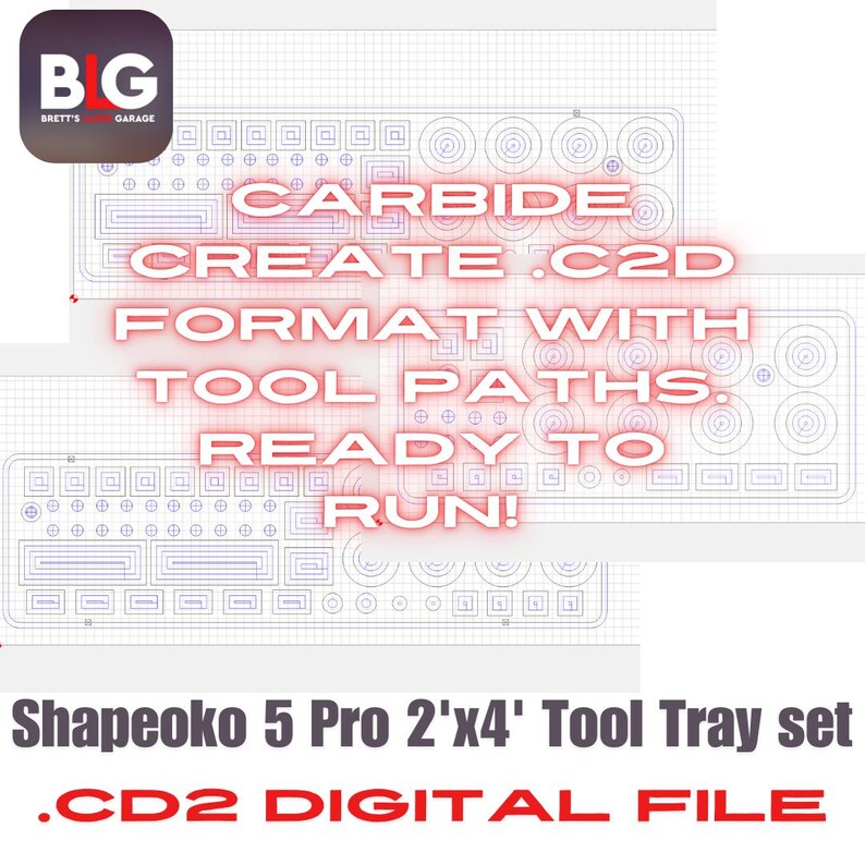 Shapeoko 5 Pro CNC Tool Tray Set Digital .c2d File - Etsy