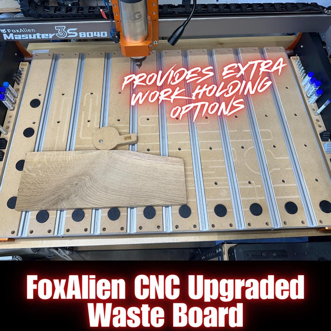 Foxalien CNC Waste Board Slats: 20mm Dog Holes, M6 Inserts - Etsy