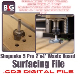 Shapeoko 5 Pro 2'x4' Waste Board Flattening File - Digital .c2d File - Etsy