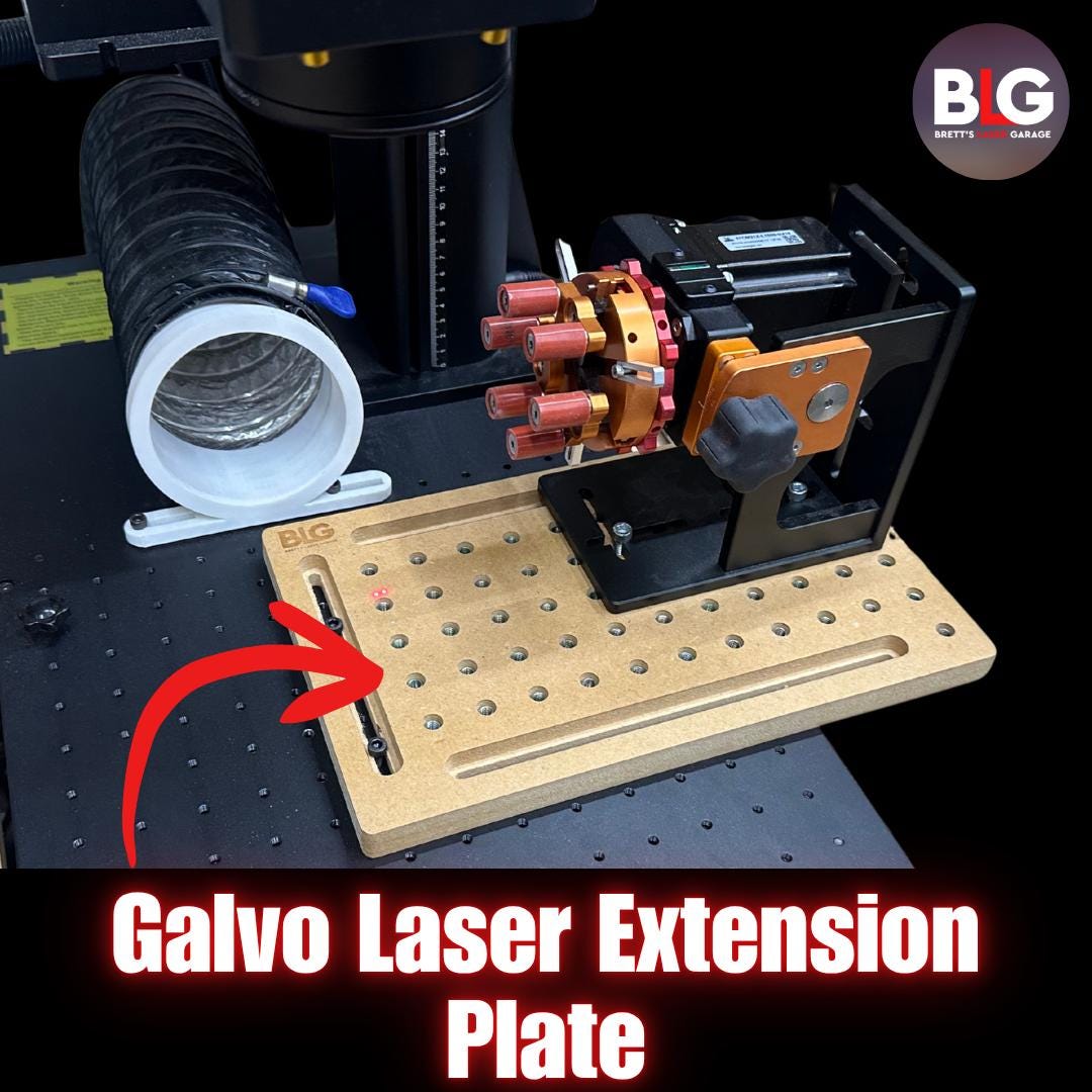 Fiber Laser Rotary Extension Plate – Universal Mount for Galvo Lasers ...