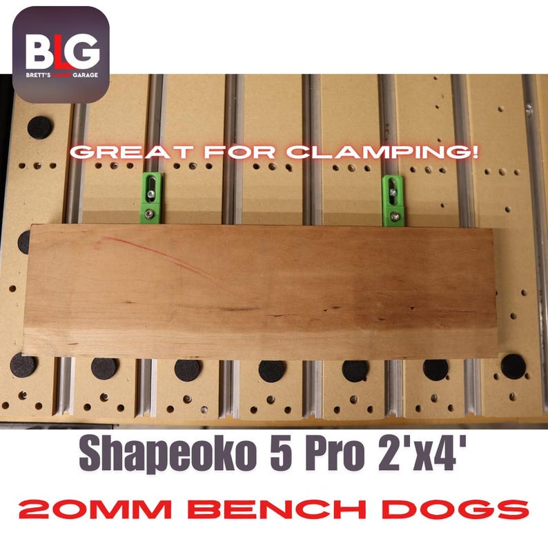 20mm Bench Dogs - Spoil Board Accessory for Shapeoko Pro/foxalien (set ...