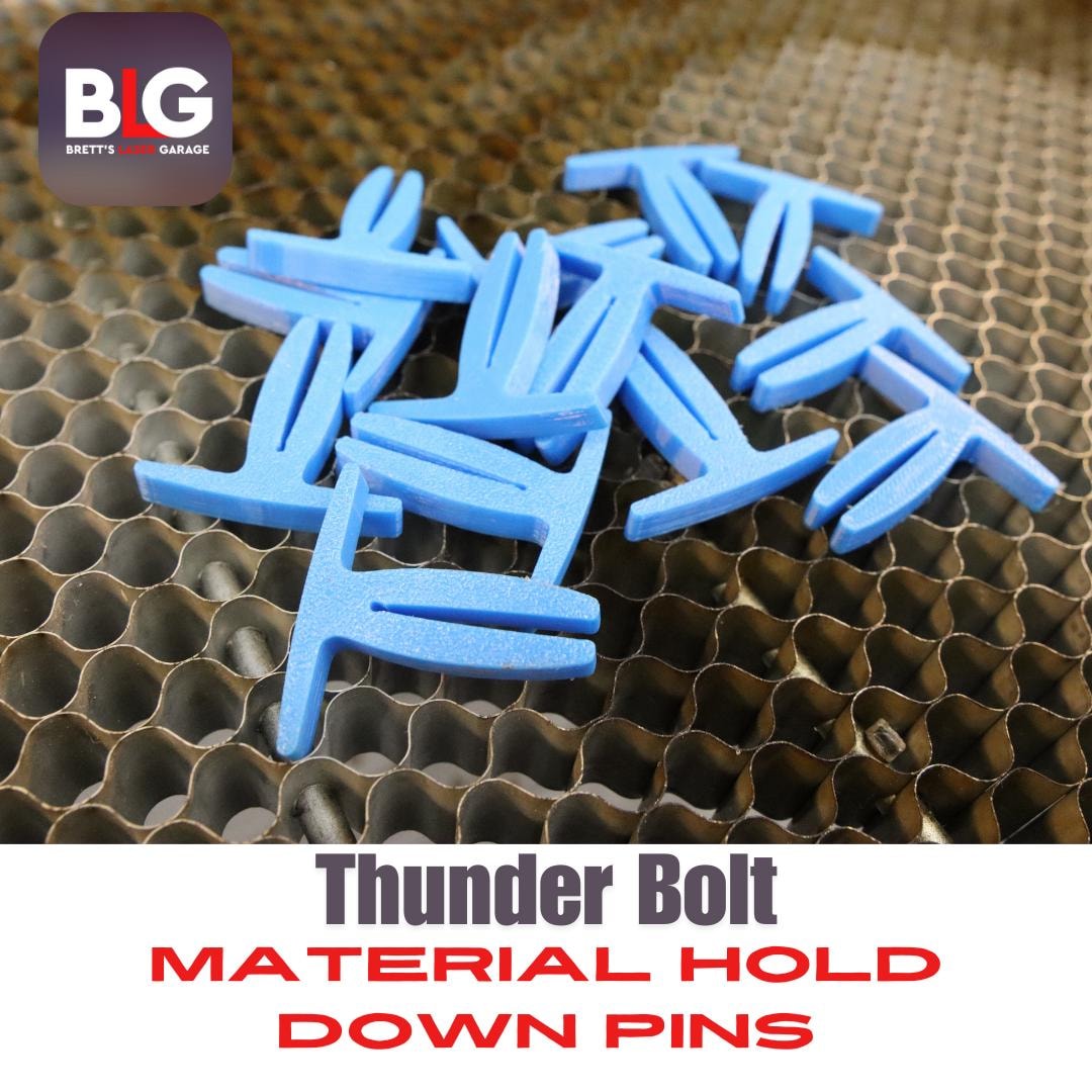 Thunder Bolt Laser Honeycomb Pins - Laser Hold Downs & Clamps - Etsy