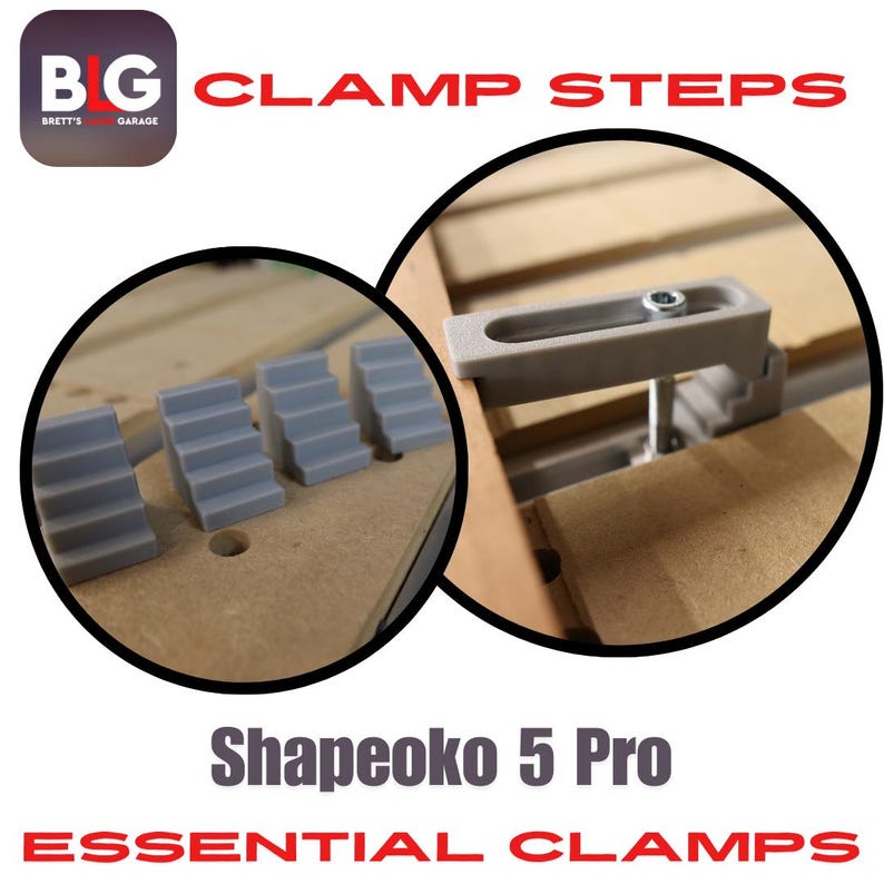 Shapeoko 5 Pro CNC Essential Clamps 3d Printed for Any CNC Machine - Etsy