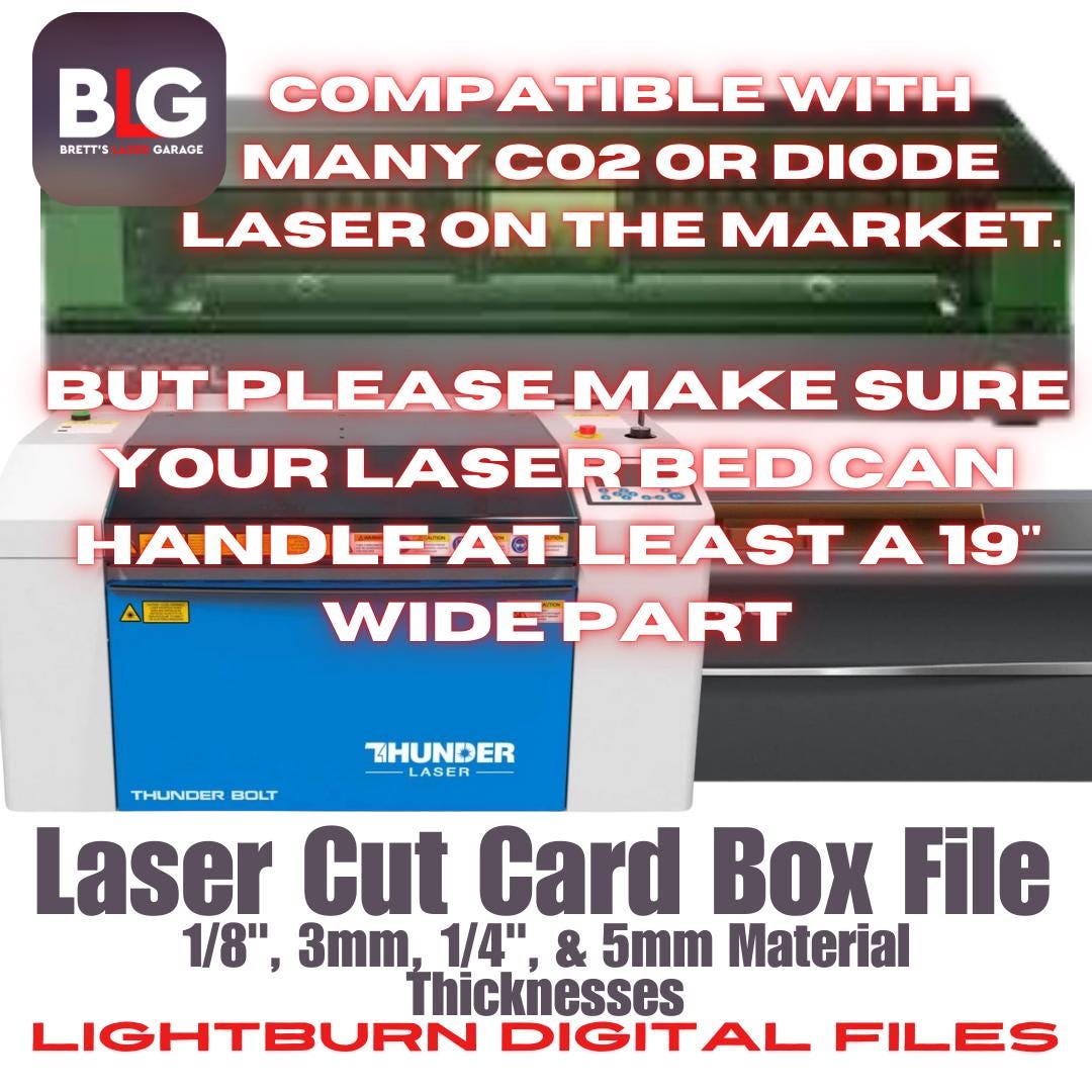 Laser Cut Card Box SVG File: Wedding Birthday Special Occasions ...