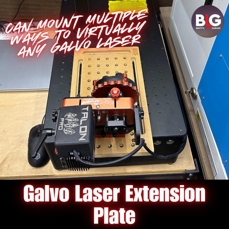 Fiber Laser Rotary Extension Plate – Universal Mount for Galvo Lasers ...