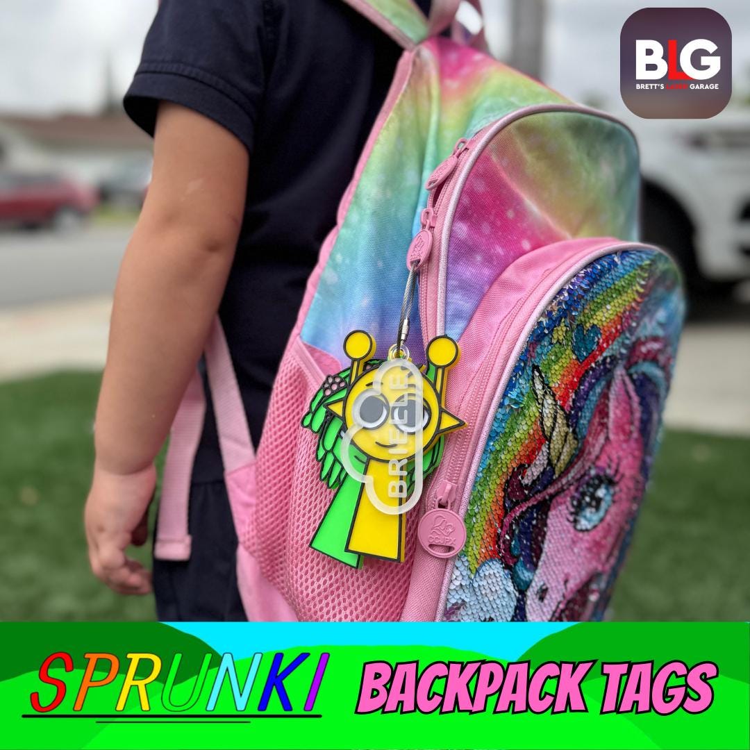Sprunki Kids Backpack Tags- Decorate Your Backpack - Sprunki Toys - All ...