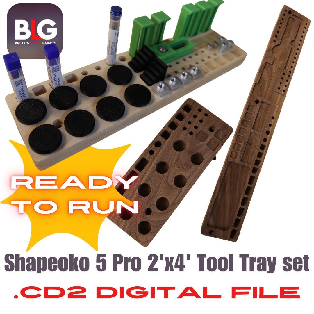 Shapeoko 5 Pro CNC Tool Tray Set Digital .c2d File - Etsy