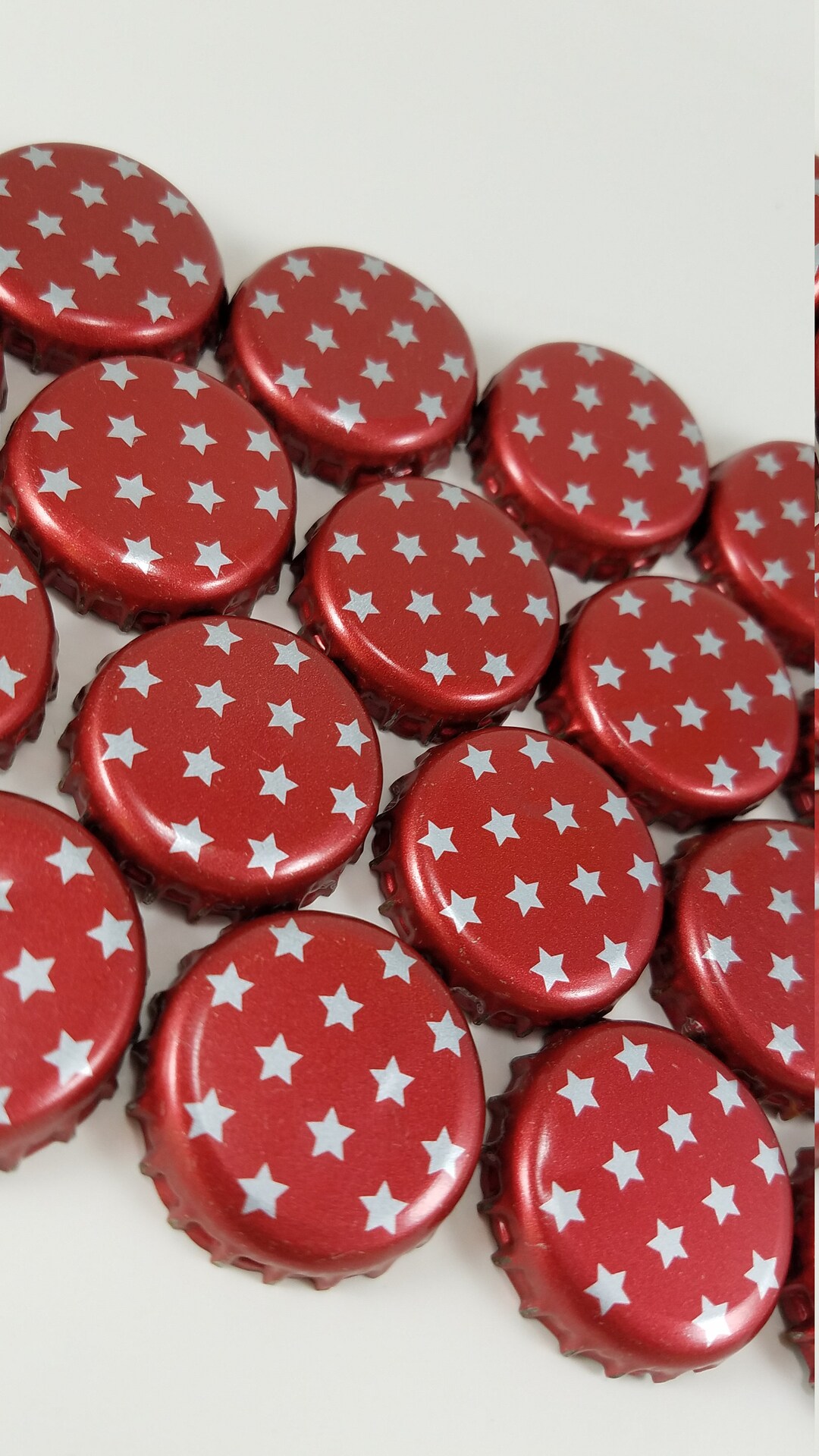 Beer Bottle Caps Smirnoff Red White and Berry Slightly IMPERFECT Dimple ...