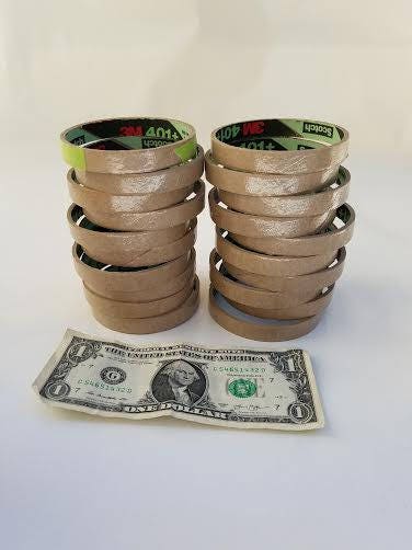 20 Cardboard Tape Roll Cores 1/2 Tape Rolls Cardboard | Etsy