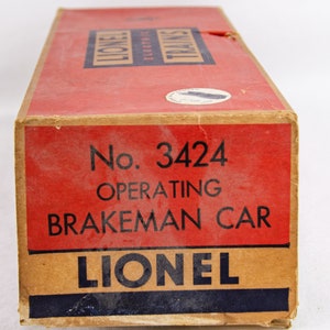 Lionel 1:48 O Operating Brakeman Low Bridge Signal Model Train Car Set ...