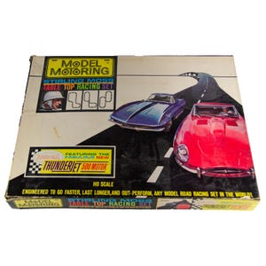 1963 Aurora Model Motoring Stirling Moss Thunderjet 500 Slot Car Set W ...