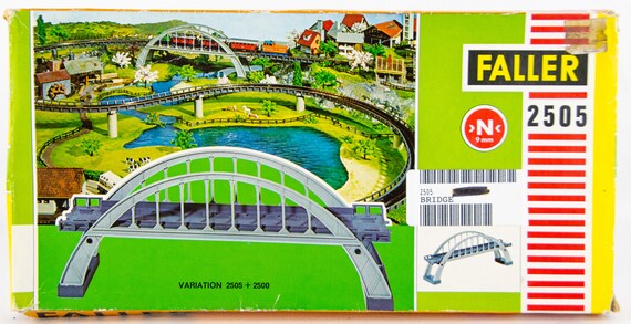 Vintage Faller 1:160 N Scale Metal Arch Bridge Model Train - Etsy