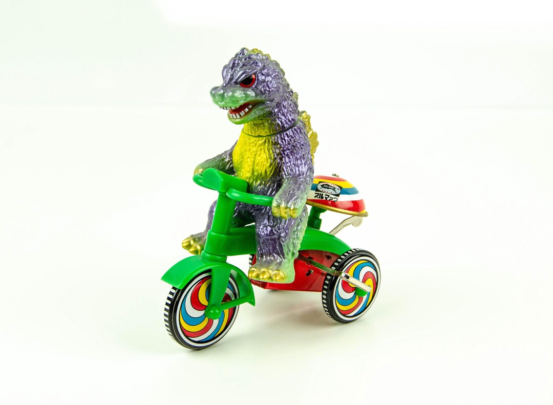 M1 Bullmark Godzilla Tricycle Soft Vinyl Figure Toho Japan Purple ...