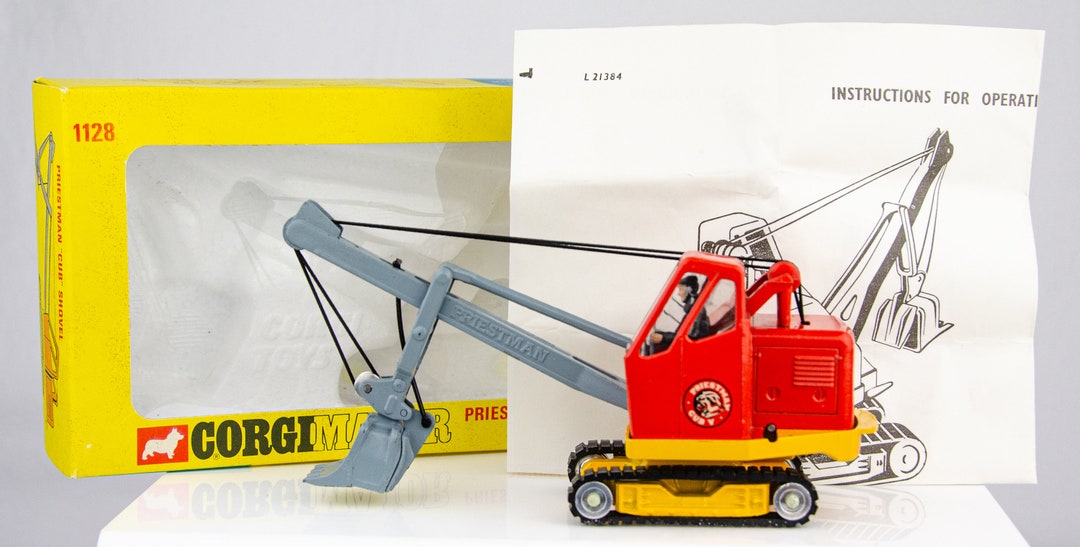 Vintage Corgi Major Toys 1128 Priestman cub V Excavator Shovel Diecast ...