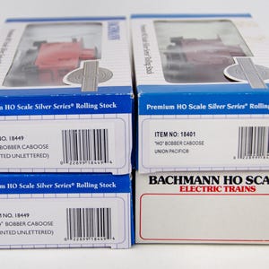 Bachmann Bobber Caboose Unlettered Union Pacific 1:87 HO Scale Train ...