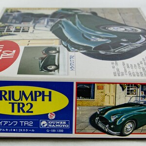 Gunze Sangyo Triumph TR2 Japan 1:24 Scale Plastic Model Car Kit - Etsy