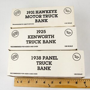 Assorted Ertl Hawkeye Panel Kenworth Scale Diecast Model Truck Bank 3P ...
