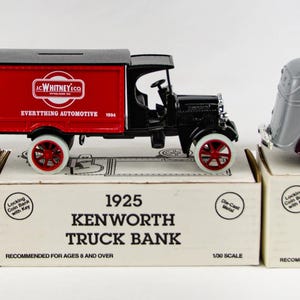 Assorted Ertl Hawkeye Panel Kenworth Scale Diecast Model Truck Bank 3P ...