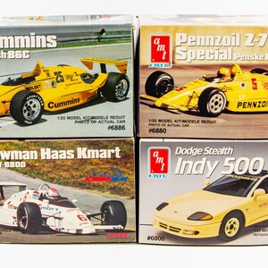 AMT 1/25 Model Indy Formula 1 Car Kit Lot Cummins Kmart Pennzoil & Pace ...