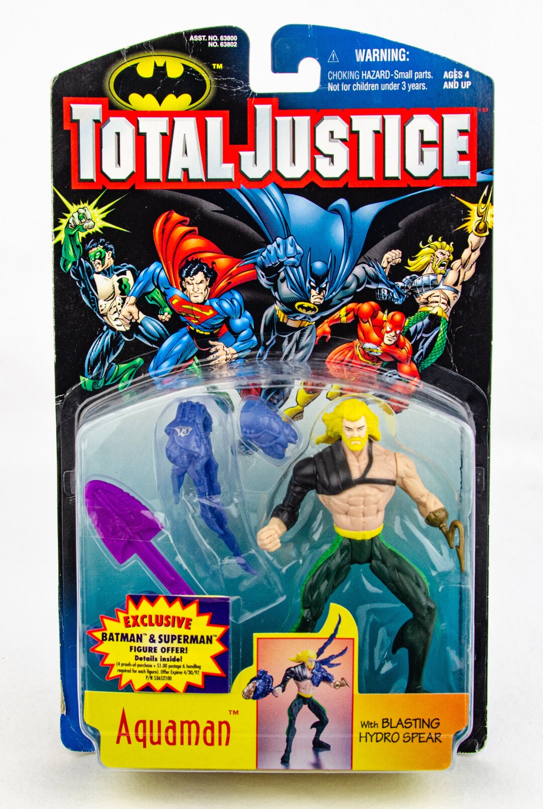 Vintage 1996 Kenner DC Comics Batman Total Justice Aquaman W/ - Etsy