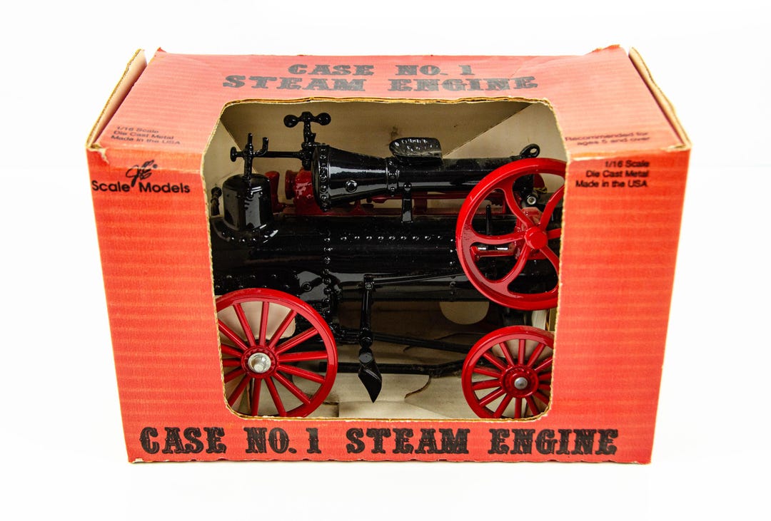 Vintage Ertl Scale Models 1/16 Case No. 1 Steam Engine Diecast Black ...