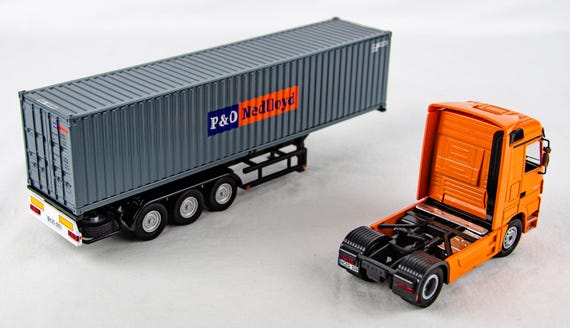 NZG Mercedes Benz Actros 40' Container Tractor Trailer NZG Mercedes Benz Actros 40' Container Tractor Trailer