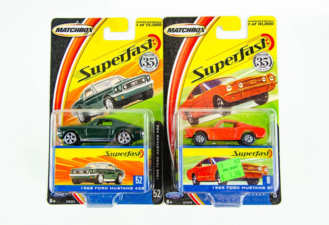 Matchbox Superfast Lot 1965 Ford Mustang GT 1968 Ford Mustang 428 ...