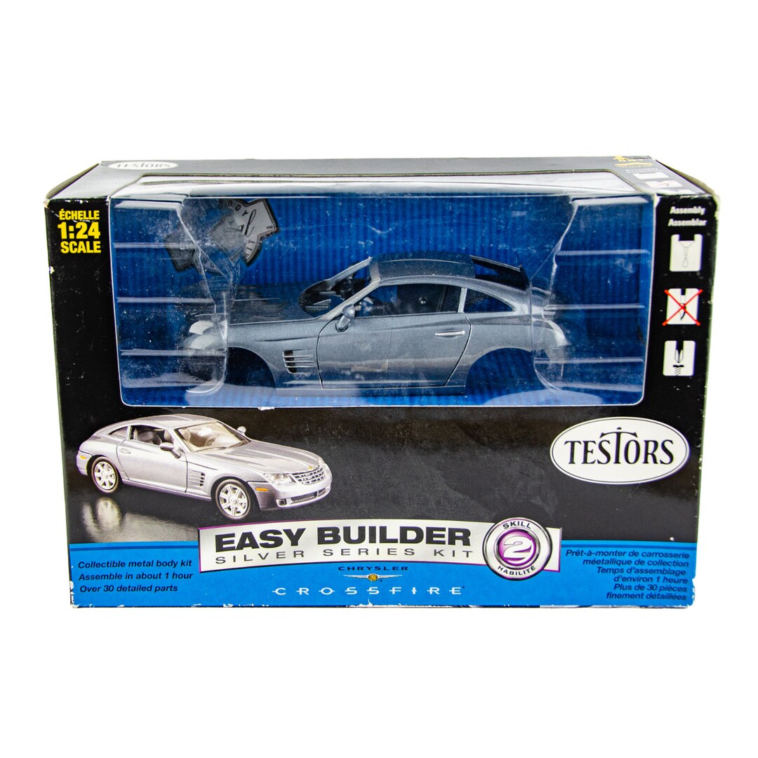 Testors Easy Builder Silver Series Chrysler Crossfire 1 1:24 Scale ...