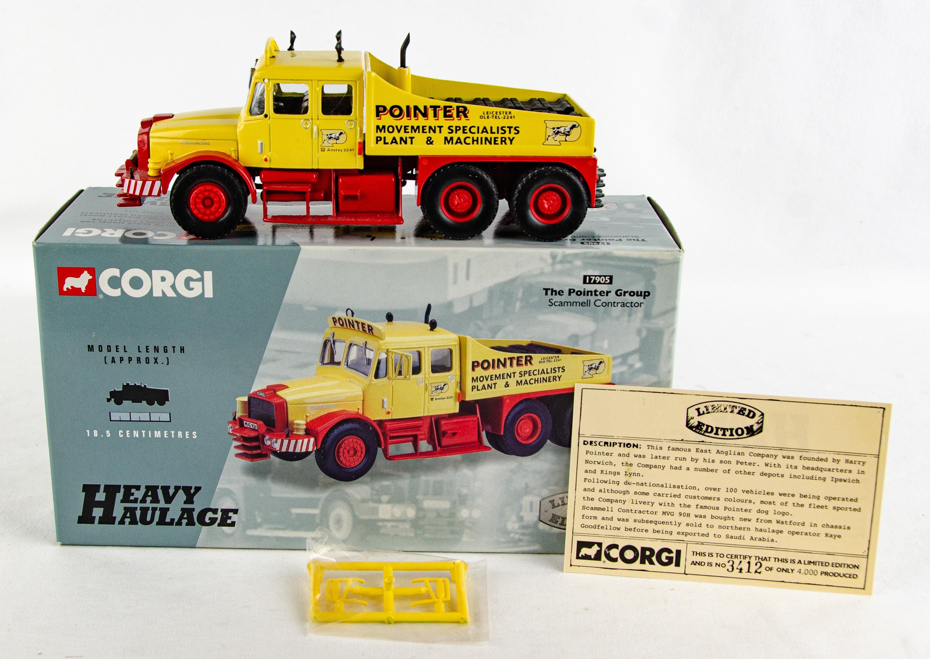 Corgi Heavy Haulage Pointer Scammell Contractor Truck Diecast Model 1: ...