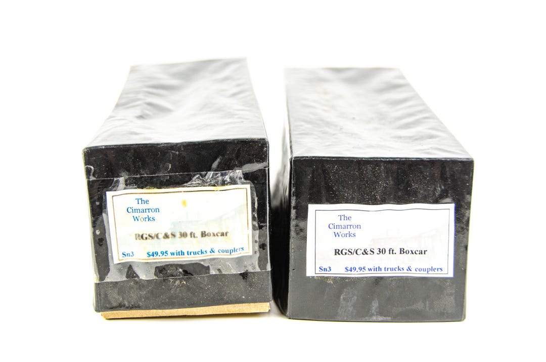 The Cimarron Works Sn3 RGS C & S 30 Ft Boxcar Model Kit Lot of 2 - Etsy