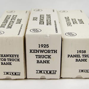 Assorted Ertl Hawkeye Panel Kenworth Scale Diecast Model Truck Bank 3P ...