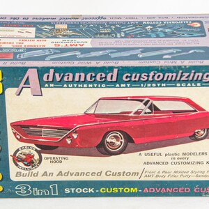 Vintage AMT 6223-200 1:25 1963 Ford Thunderbird Hardtop Custom Model ...