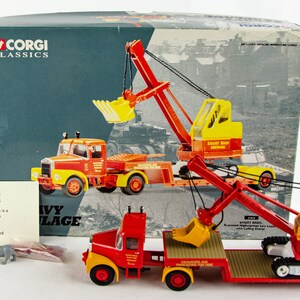 Corgi Heavy Haulage Scammell Highwayman Truck & Loader Diecast Model 1: ...