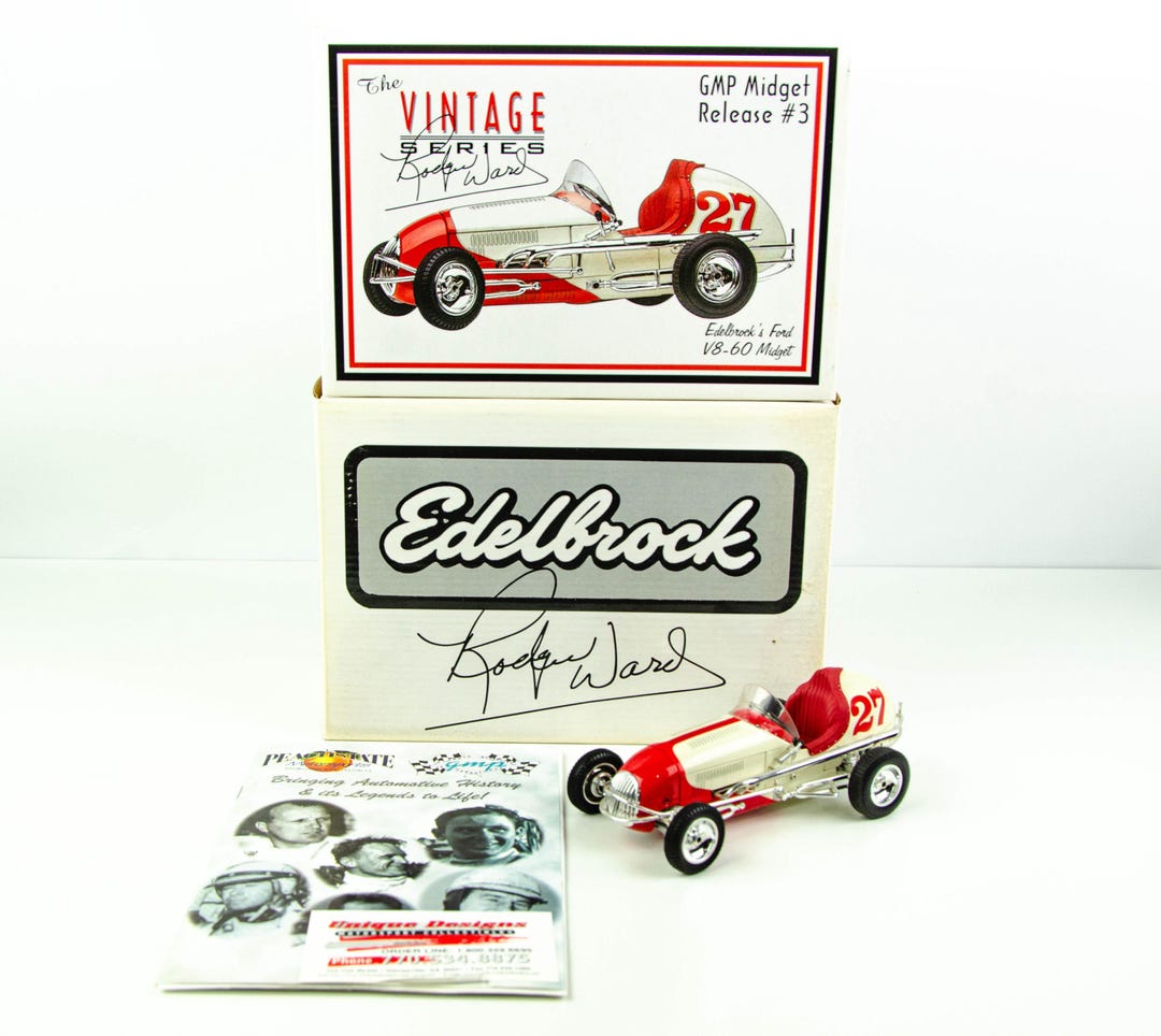GMP 1/18 Rodger Ward Edelbrock V8-60 Midget Sprint Diecast Model Car ...