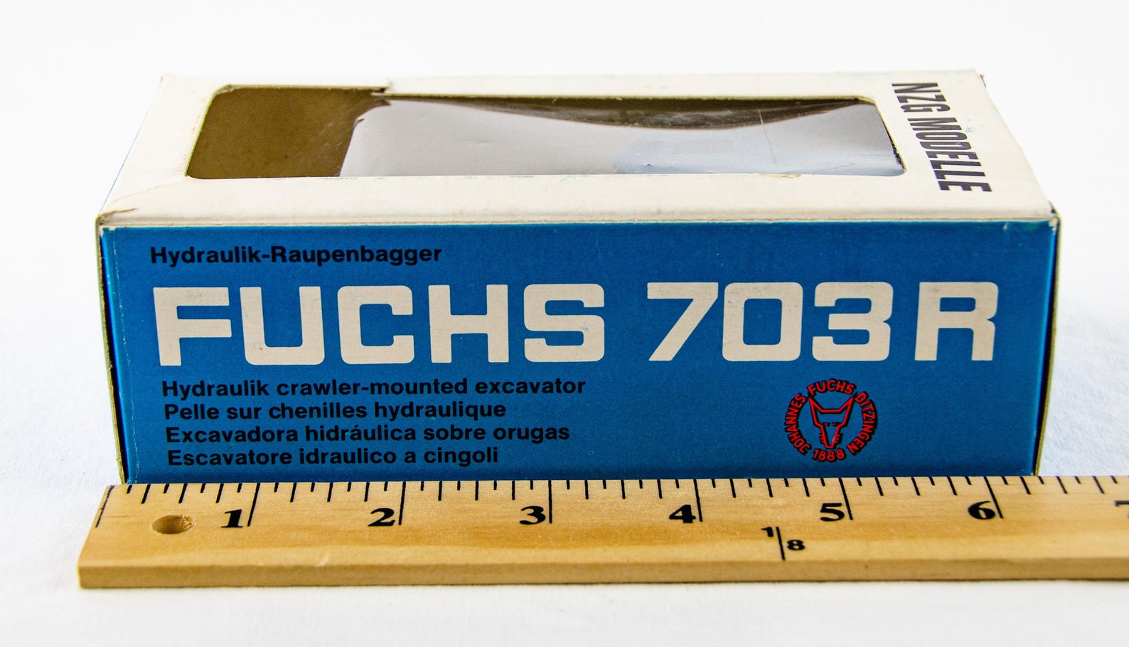 NZG 102 FUCHS 703R Hydraulik Bagger Excavator German 1:50 Scale Diecast ...