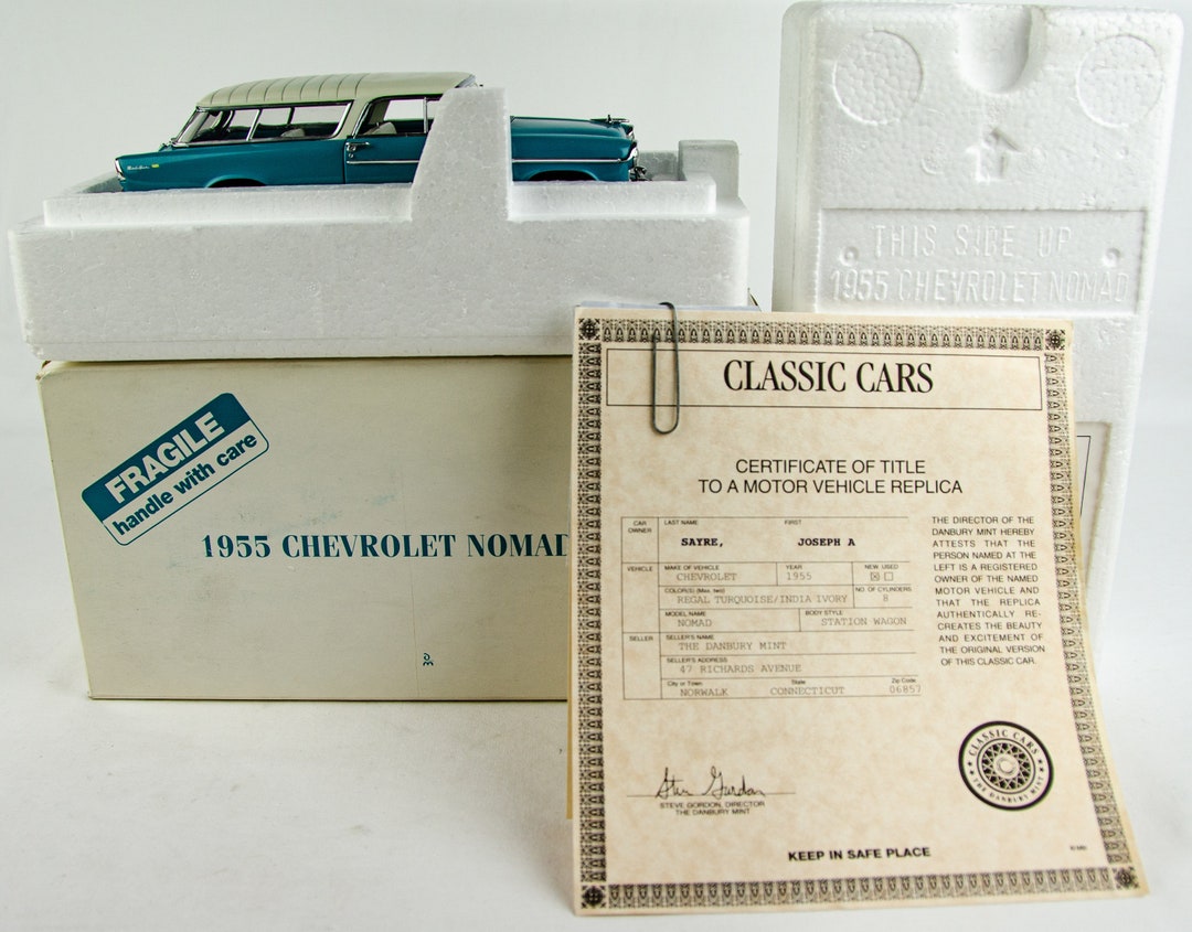 Danbury Mint 1955 Chevrolet Nomad Station Wagon 1:24 Scale - Etsy