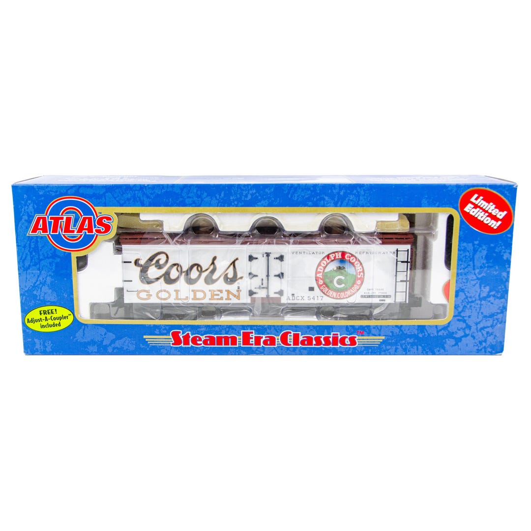 Atlas O Gauge Coors 40' Wood Reefer Train Car 5417 3-rail Limited ...
