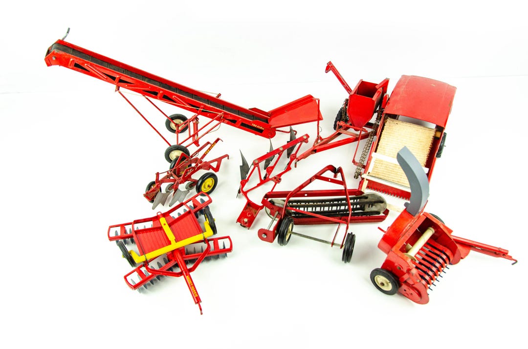 Vintage Tru Scale International 1/16 Farm Toy Lot Elevator Combine ...